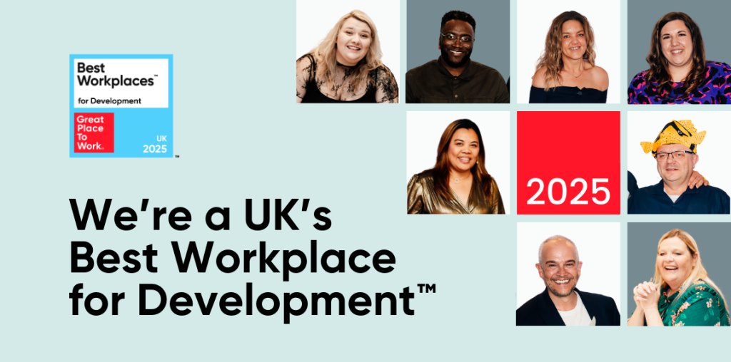 We're a Best Workplace for Development™ UK 2025 - Consensus